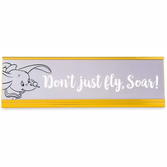 Disney | Office | Disney Nameplate Dumbo Dont Just Fly Soar | Poshmark
